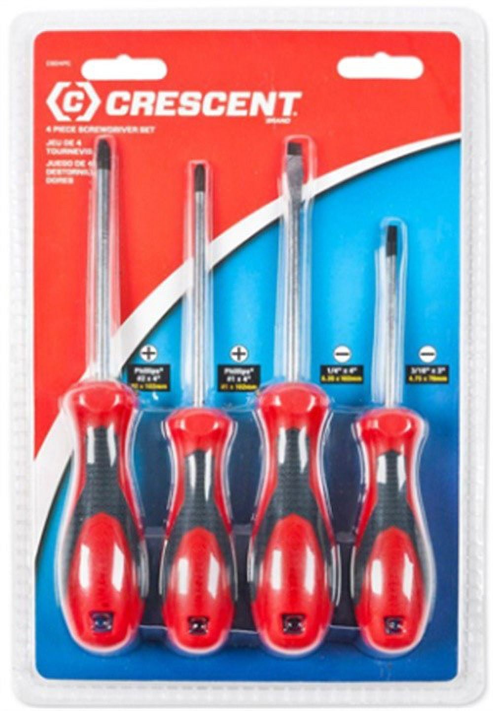 CSD4PC Dual Material Screwdriver Set,4 pc. G0421596 - Walmart.com