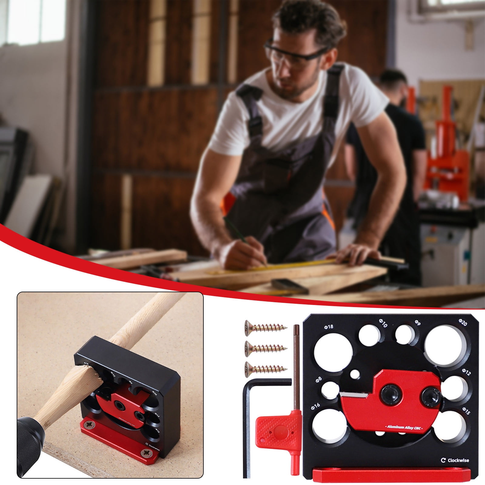 CSEONE Big Savings! Adjustable Dowel Maker Drill Rounder, Woodworking ...