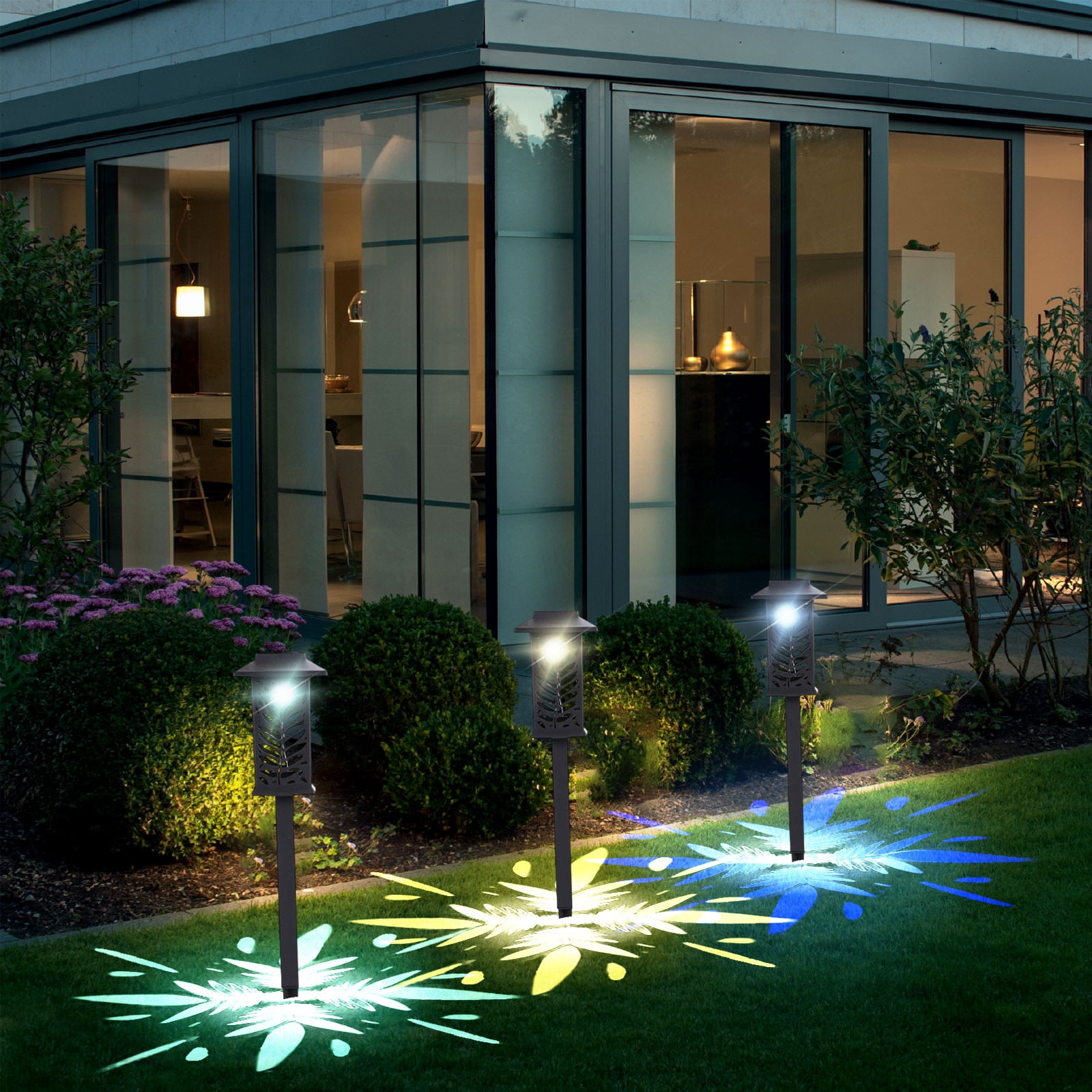 CSEONE Big Savings! Solar Ground Plug Lawn Light, Outdoor Waterproof ...