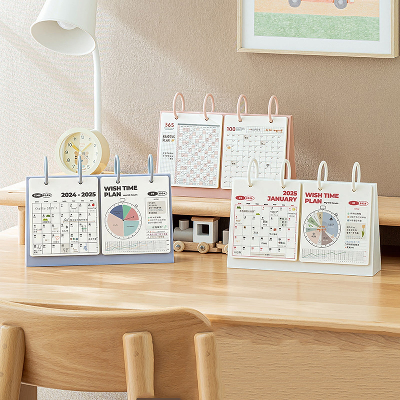 CSEONE Clearance 2025 Clock & Plan Calendar, Organized Yearly Calendar ...