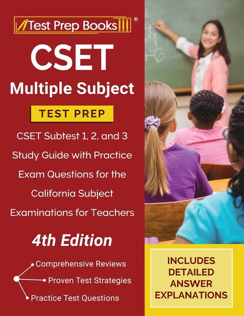 CSET Multiple Subject Test Prep: CSET Subtest 1, 2, and 3 Study Guide ...
