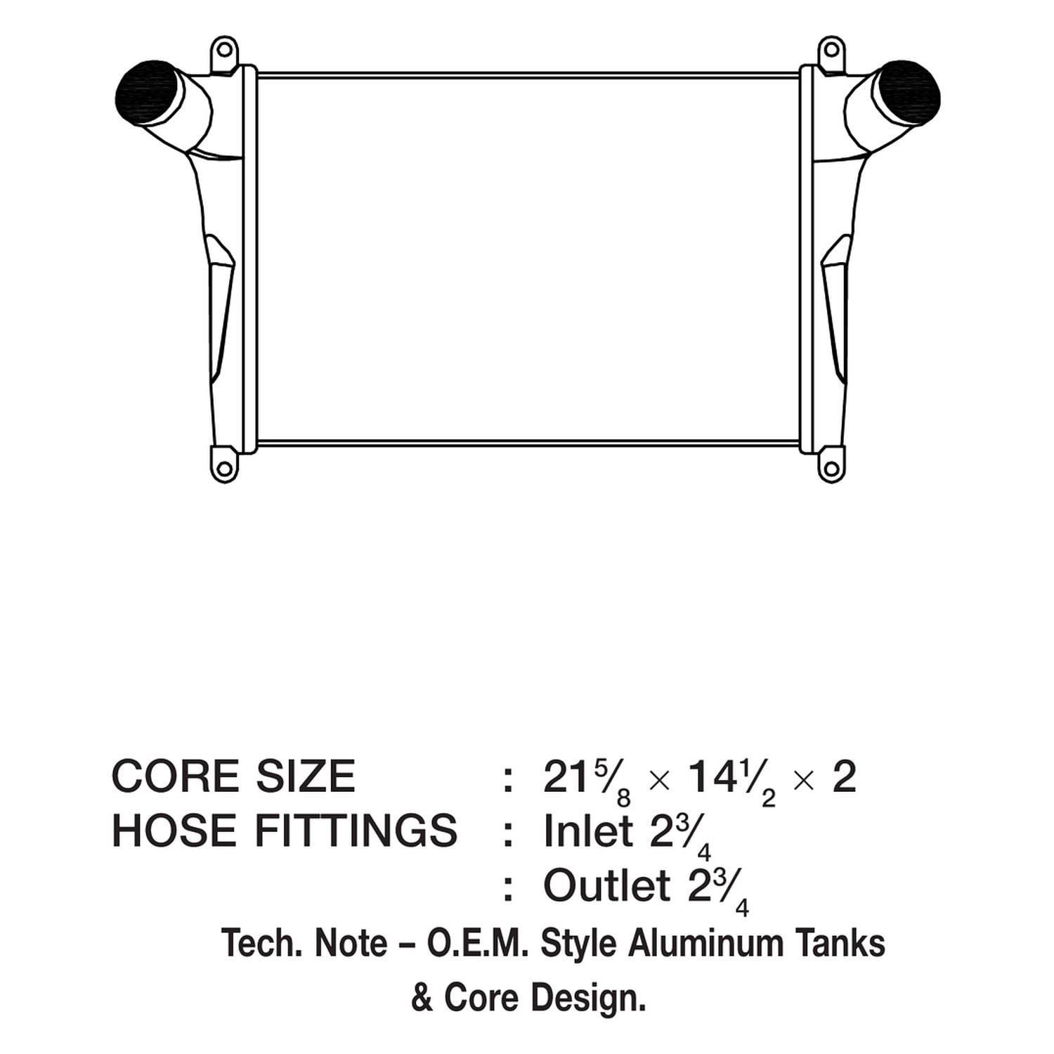 CSF 6050 - OE Style Design Intercooler - Walmart.com