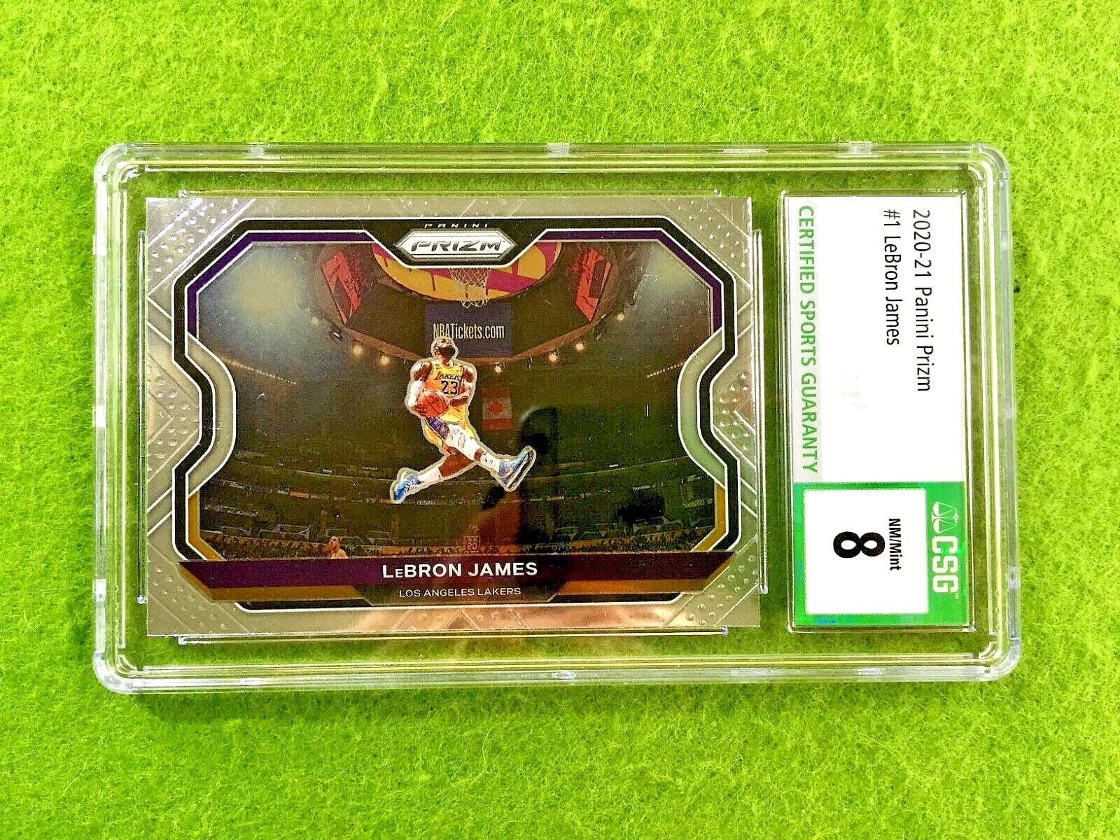 CSG 8 LEBRON JAMES PRIZM KOBE BRYANT TRIBUTE CARD LAKERS 2020 Prizm ...