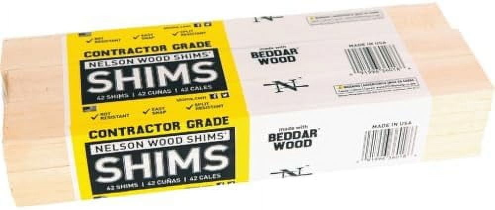 CSH12/42/12/48 B Wood Snapping Shim, 3/8 x 1-3/8 x 12-in, 42-Pk ...