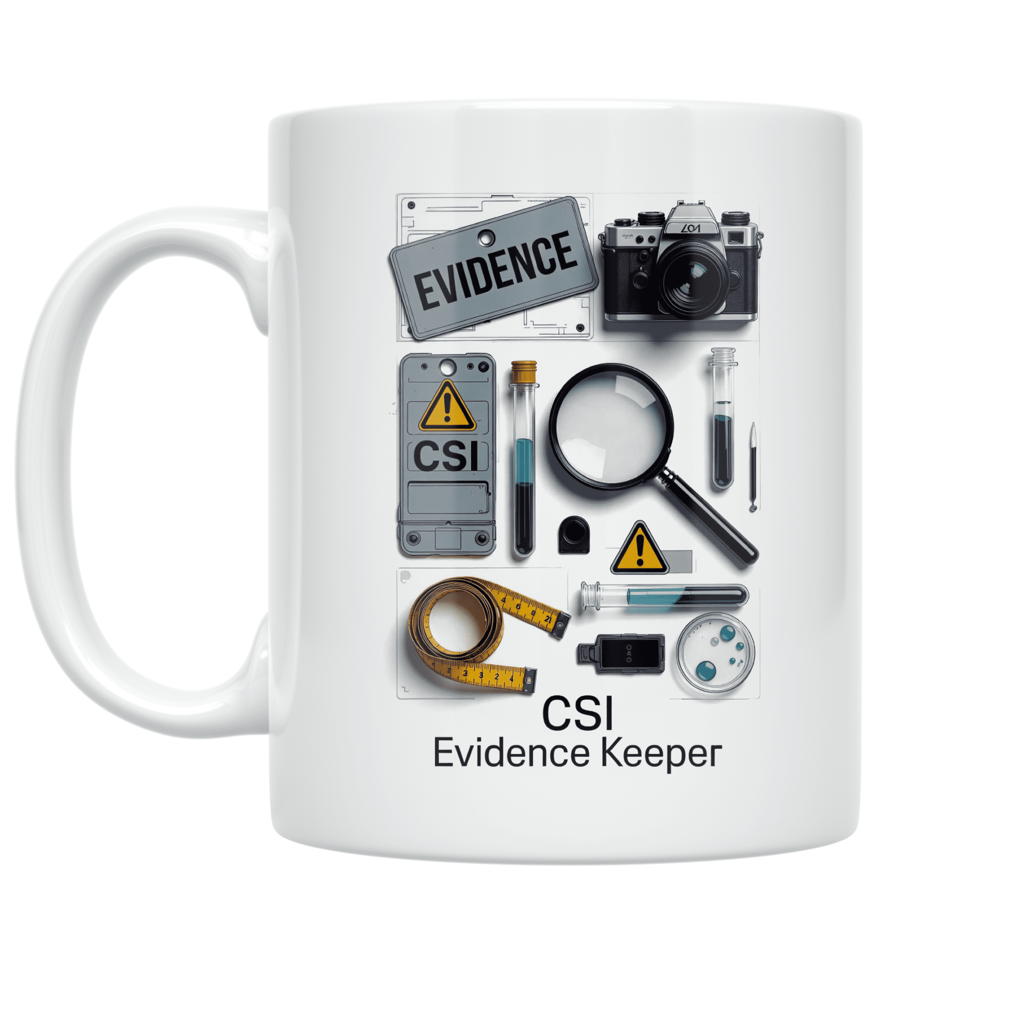 CSI Evidence Keeper - Forensic Lab Worker - 11 oz Ceramic Coffee Mug ...