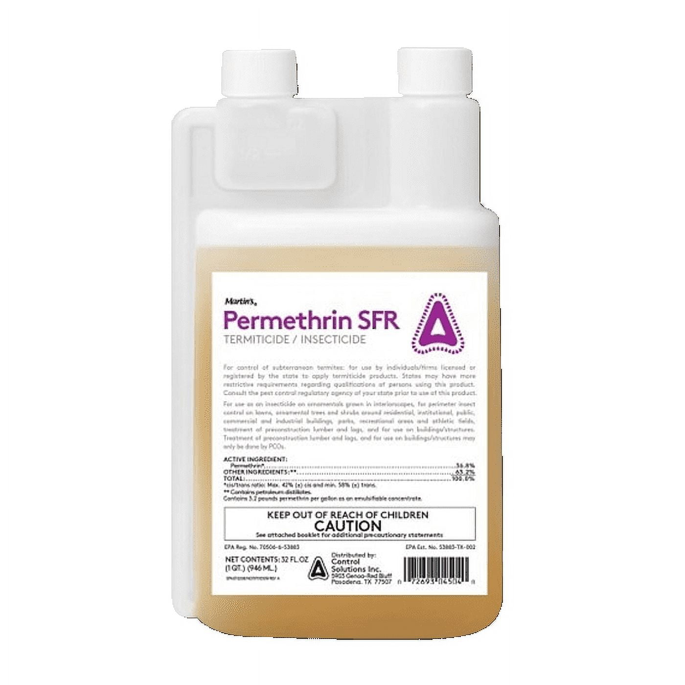 Permethrin SFR 32oz- 36.8% Counter Bug Insecticide for Indoor and ...