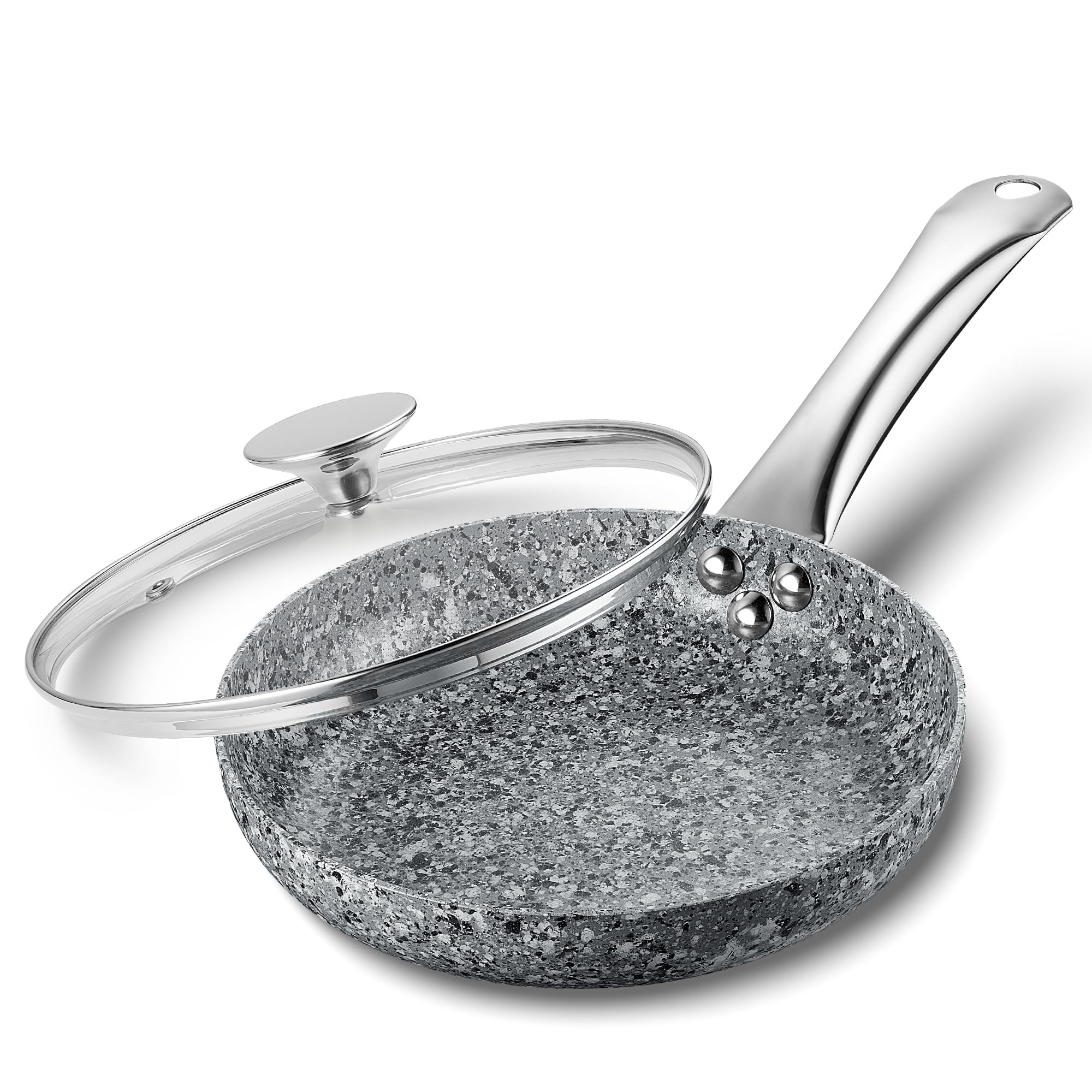 CSK Stone Frying Pan - 8" Nonstick Frying Pans, Granite Skillet with ...