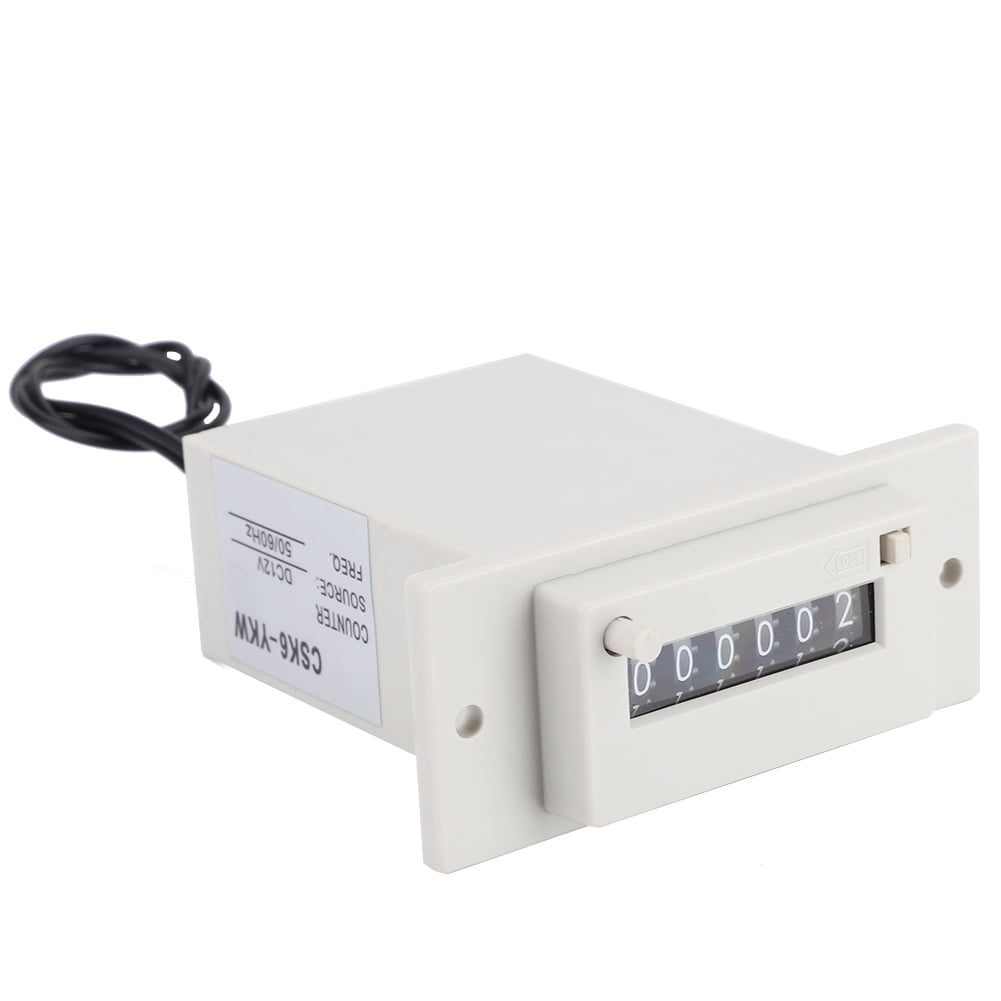 CSK6-YKW Electromagnetic Counter 6 Digit Electronic Pulse Counter DC ...