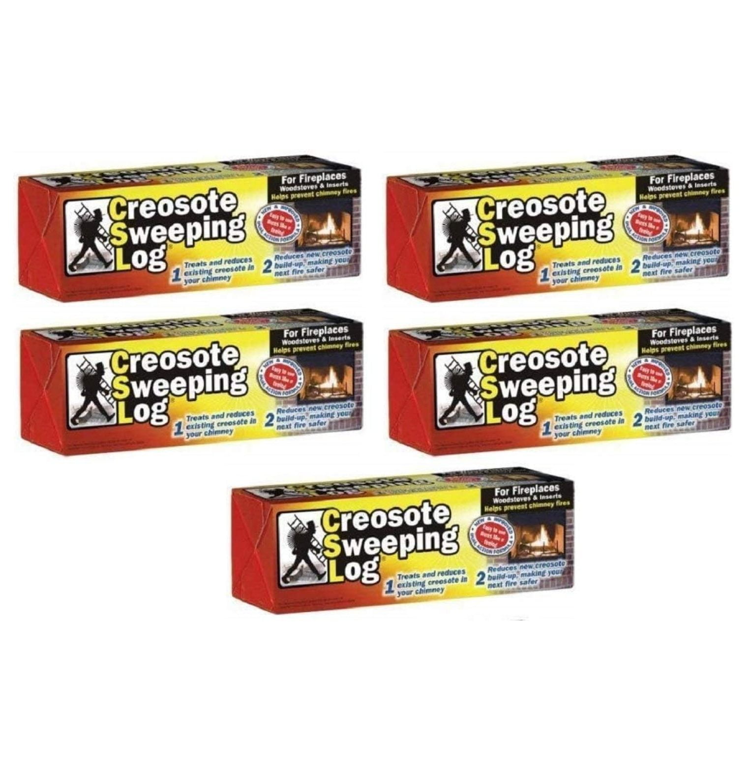 CSL Creosote Sweeping Log Chimney Cleaner - Quantity 5 - Walmart.com