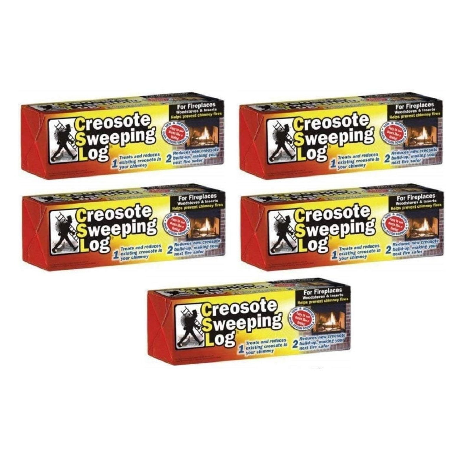 CSL Creosote Sweeping Log Chimney Cleaner - Quantity 5 - Walmart.com