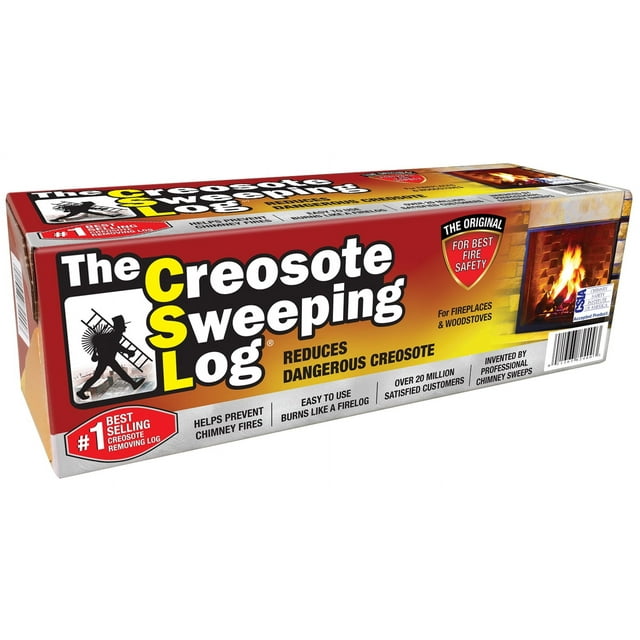 CSL - Creosote Sweeping Log, Chimney Cleaner for Fireplaces and Wood ...