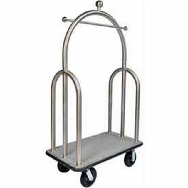 CSL HD Trident Bellman Cart Stainless, Gray Carpet, Black Bumper 8 in ...