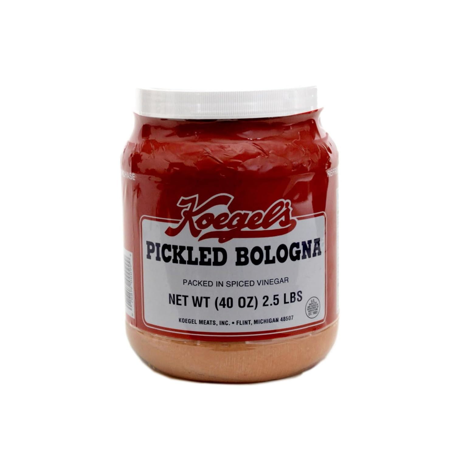 CSLF pickled bologna packed in spiced vinegar, 40-oz plastic jar ...