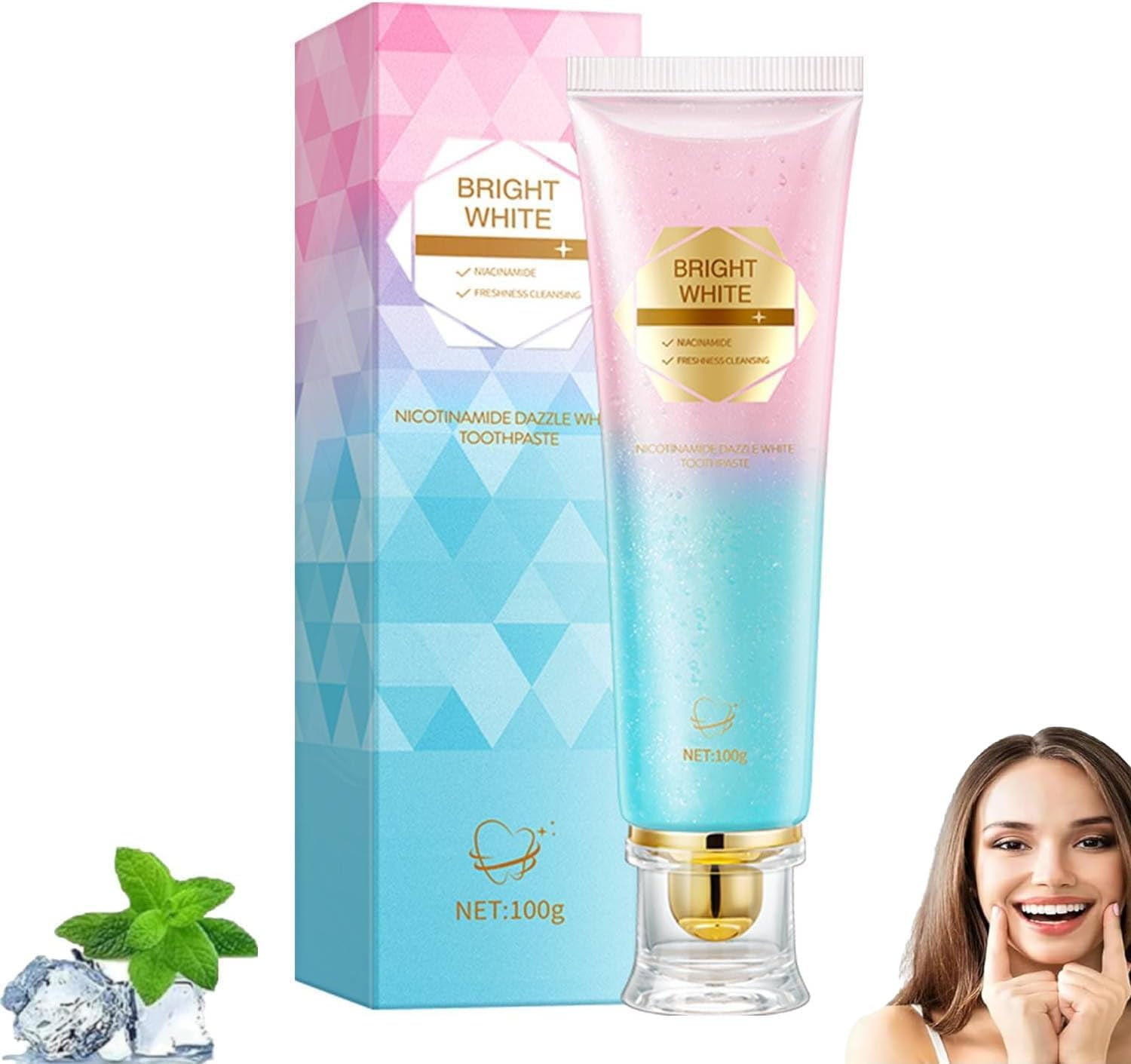 CSMY Niacinamide Whitening Toothpaste, Toothpaste White Teeth, Radiant Whitening Toothpaste ...