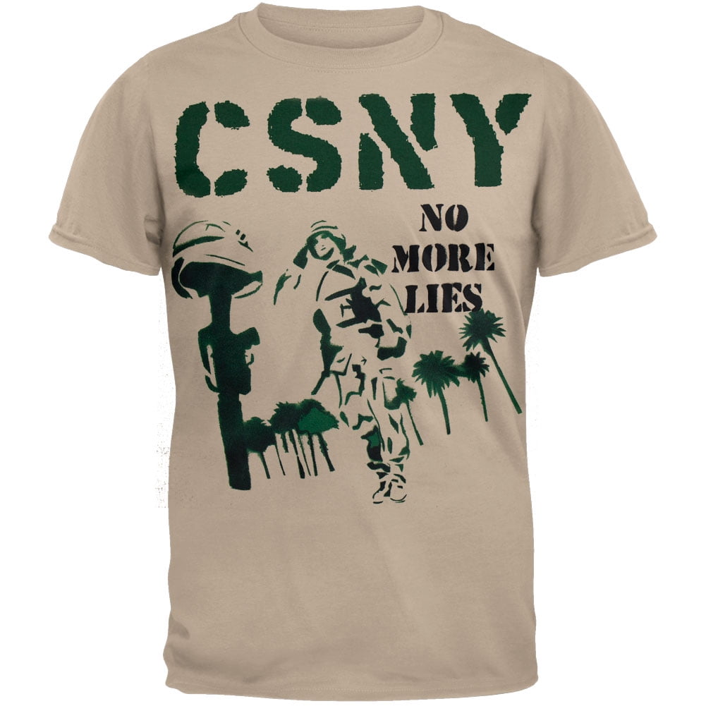 CSNY Men's No More Lies Short Sleeve T Shirt - Walmart.com