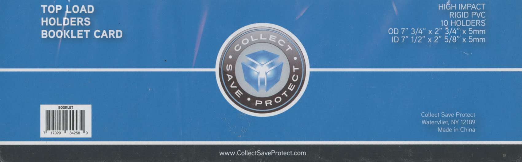CSP Card Supplies Top Load Booklet Card Holders Card Holder [10 Count ...