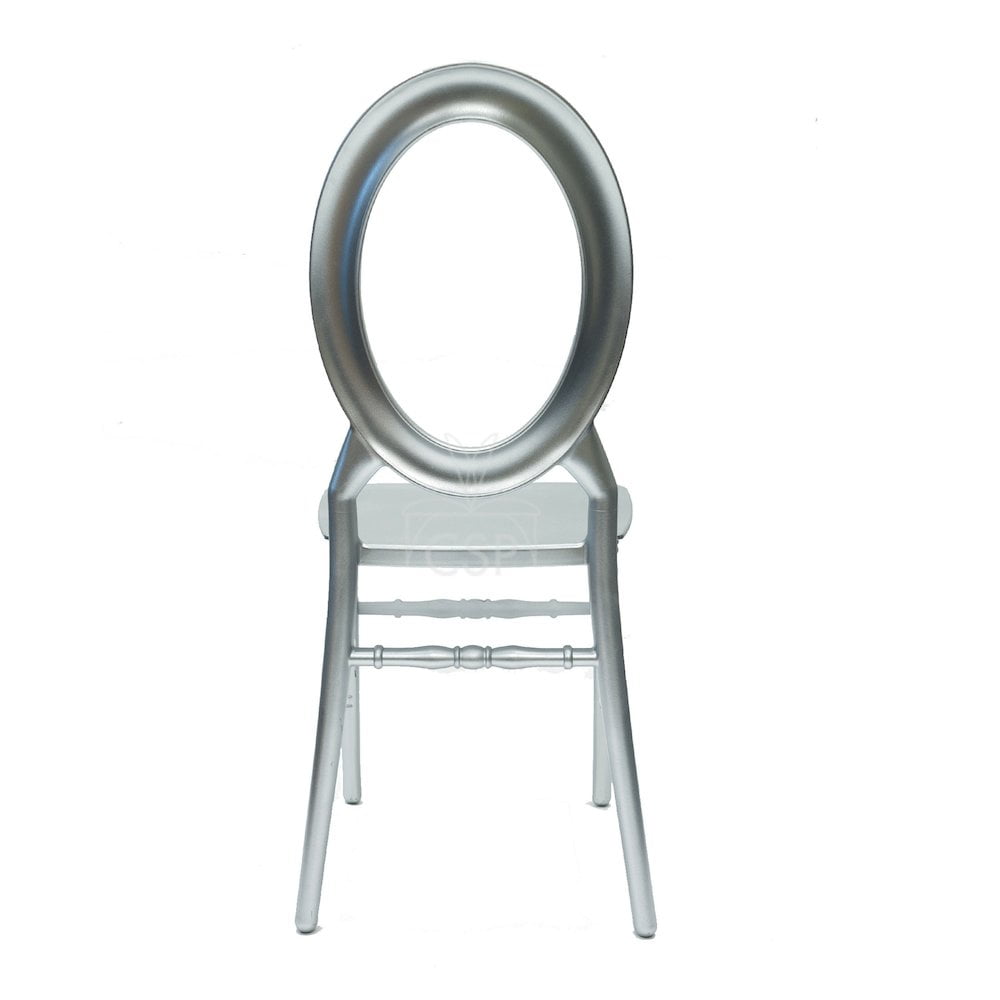 CSP Set Of 1 O Back Chair - Silver - Walmart.com
