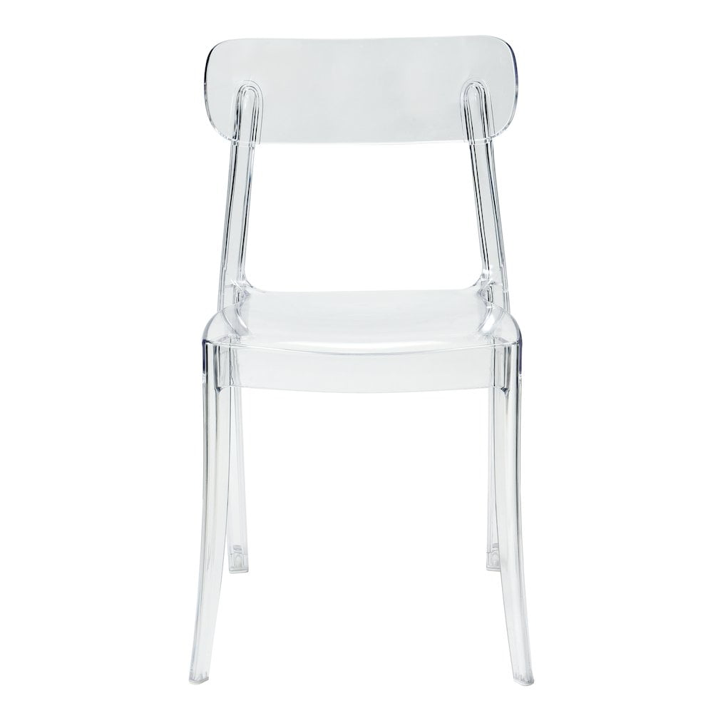 CSP Set of 1 Grace Polycarbonate Dining Chair - Mid Centry Modern ...