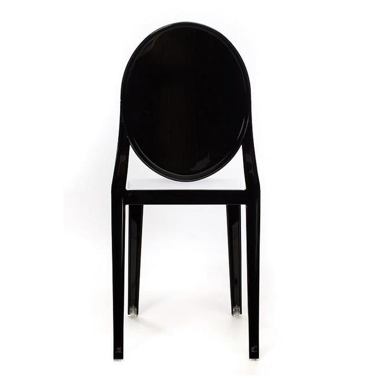 CSP Set of 4 Commerical Seating Products RPC Black Kage Side Chair ...
