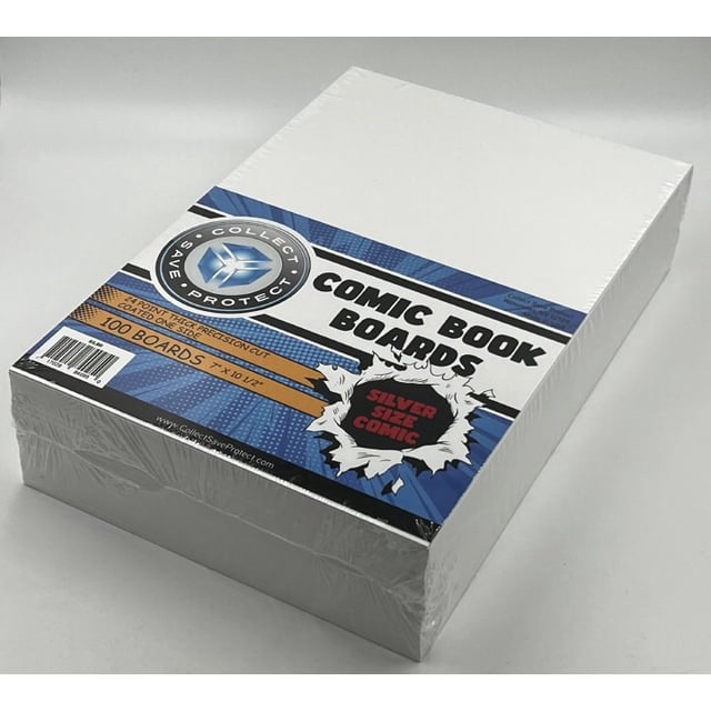 CSP Silver CS1 Comic Book Boards (100 Count) - Walmart Business Supplies