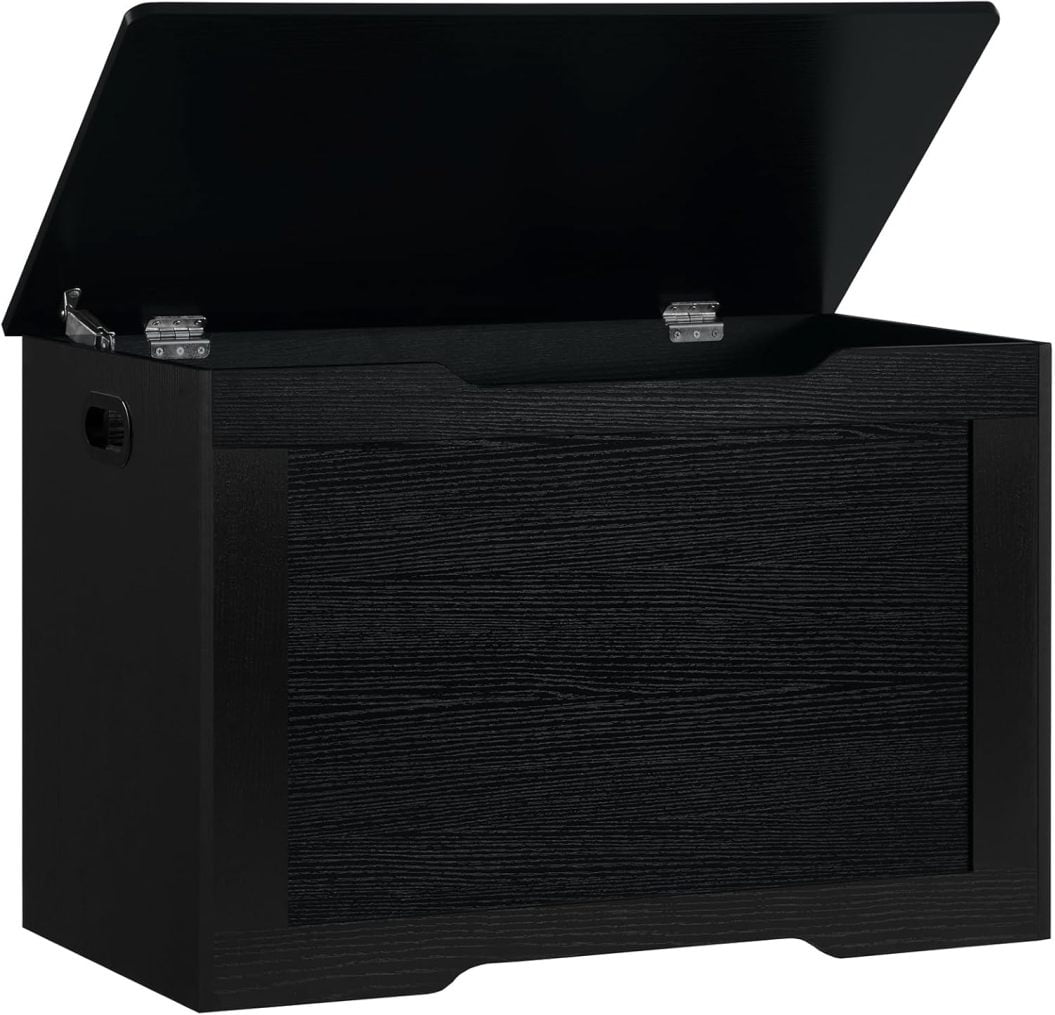 CSPP 29.5” Storage Chest, Toy Box with Safety Hinge & Gel Bumpers, Toy ...