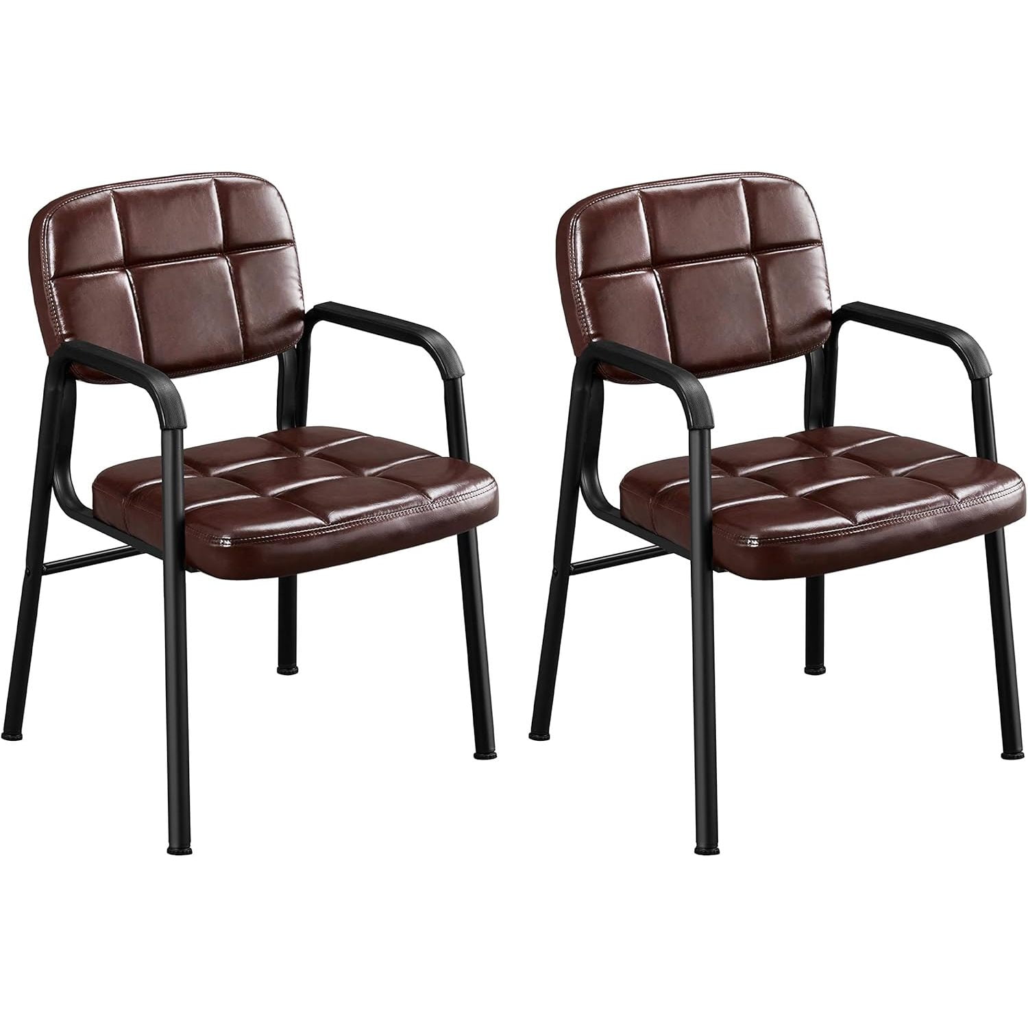 CSPP 2PCS Office Guest Reception Chairs Leather Waiting Room Executive ...