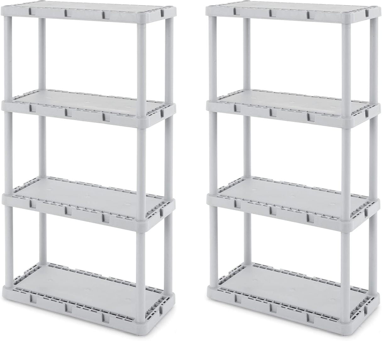 CSPP Knect-A-Shelf Fixed Height 4 Tier Storage System Unit Light Duty ...