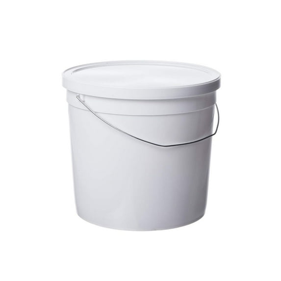 CSPP Pail with Handle, HDPE, 6 Quart, White, 10 Piece - Walmart.com