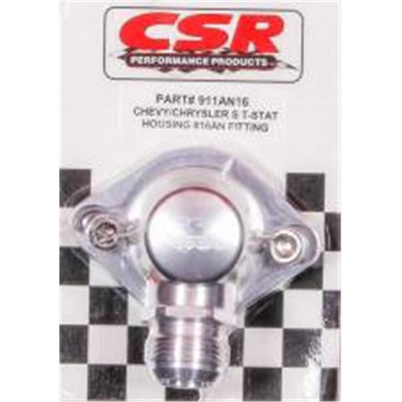 CSR Performance 911AN16C Chevy Swivel Thermostat Housing - Clear ...