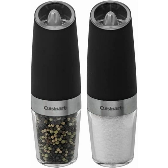 CSS-2424 Gravity Salt and Pepper Spice Mill with Blue LED Light, 2/3 ...