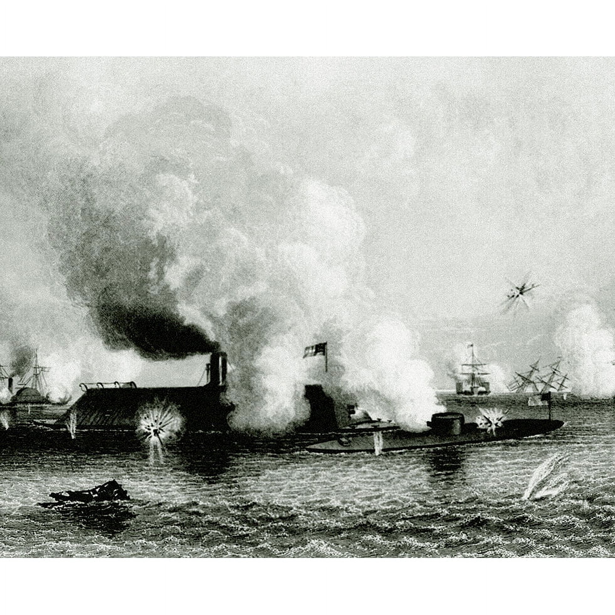 CSS Virginia vs_USS Monitor (#18) 16"x20" Print - Walmart.com