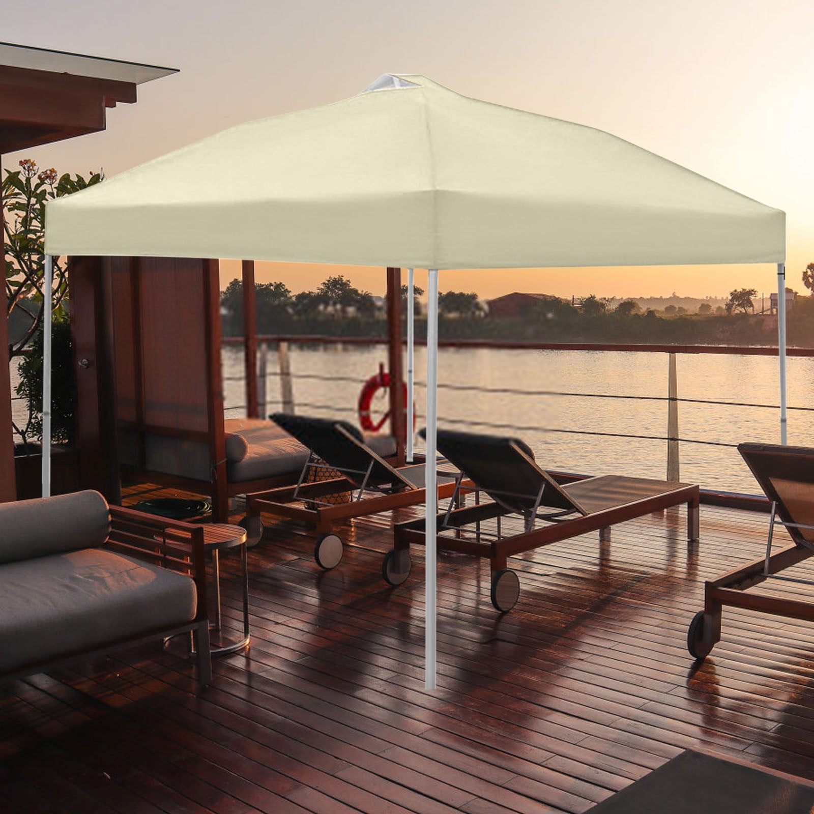 CSSAD 10x10 Outdoor Canopy Tent, Instant Slant Leg Pop Up Canopy Tent ...