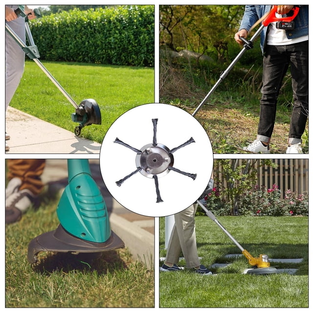 CSSAD 6 Inch Weed Wacker Heads, Steel Wire Brush Cutter Trimmer Head ...