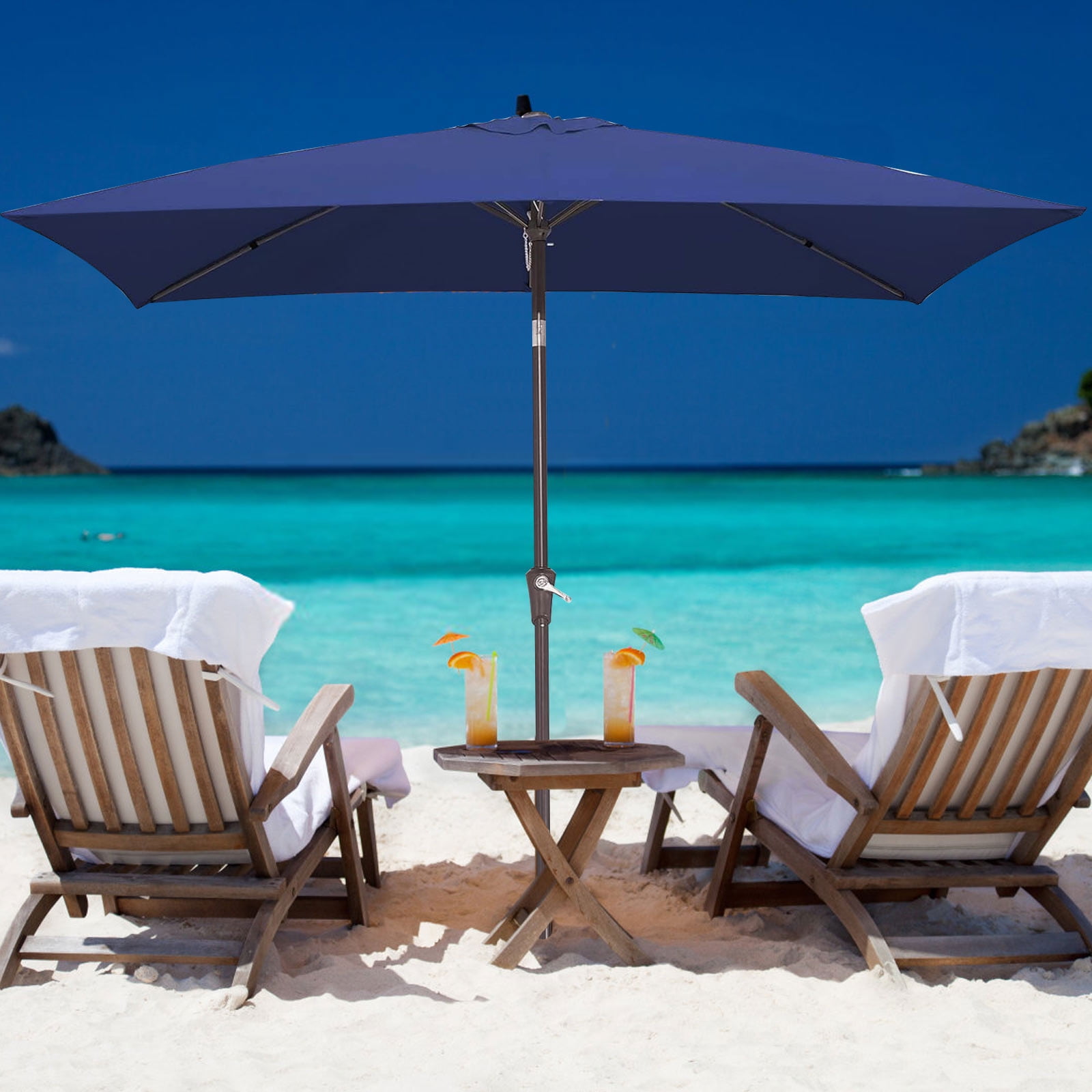 CSSAD 9.8' x 6.5' Rectangular Patio Umbrellas for Outdoor, Outdoor ...