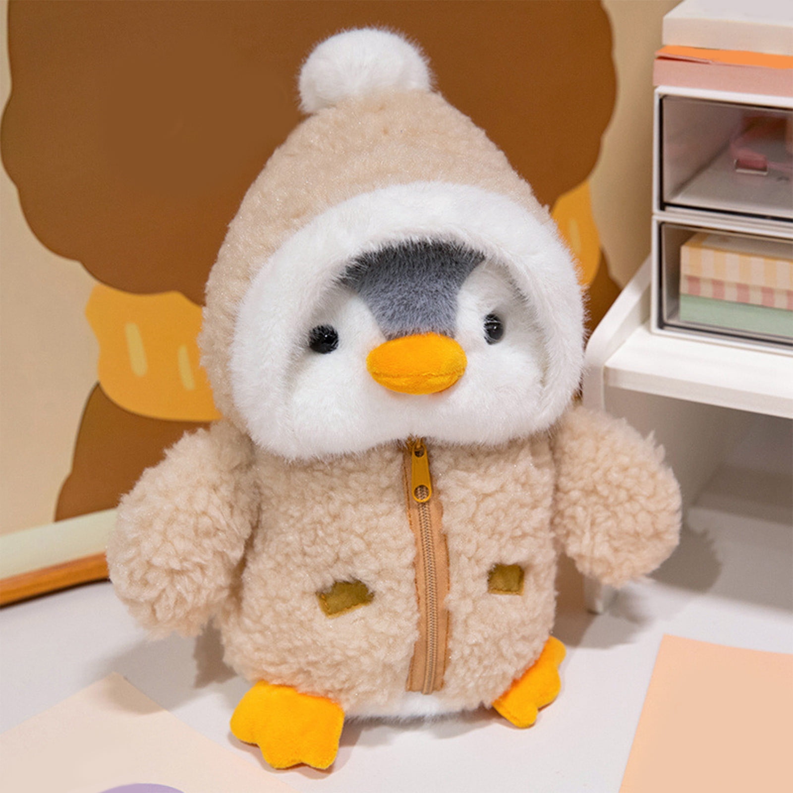 CSSAD Cute Penguin Furry Toy Doll, Soothing Children's Gifts ...