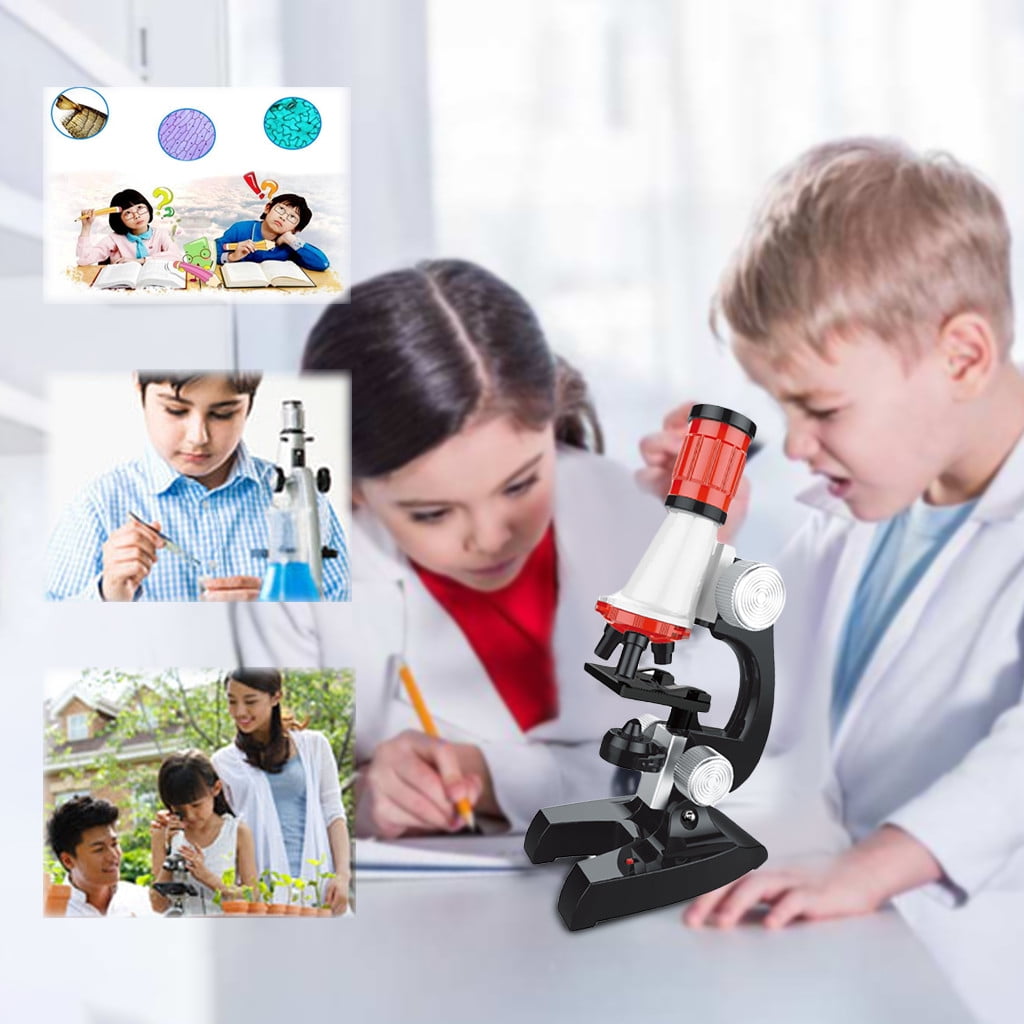 CSSAD Early Education Kids 1200X Focus Microscope w/Specimen Kit Toy ...