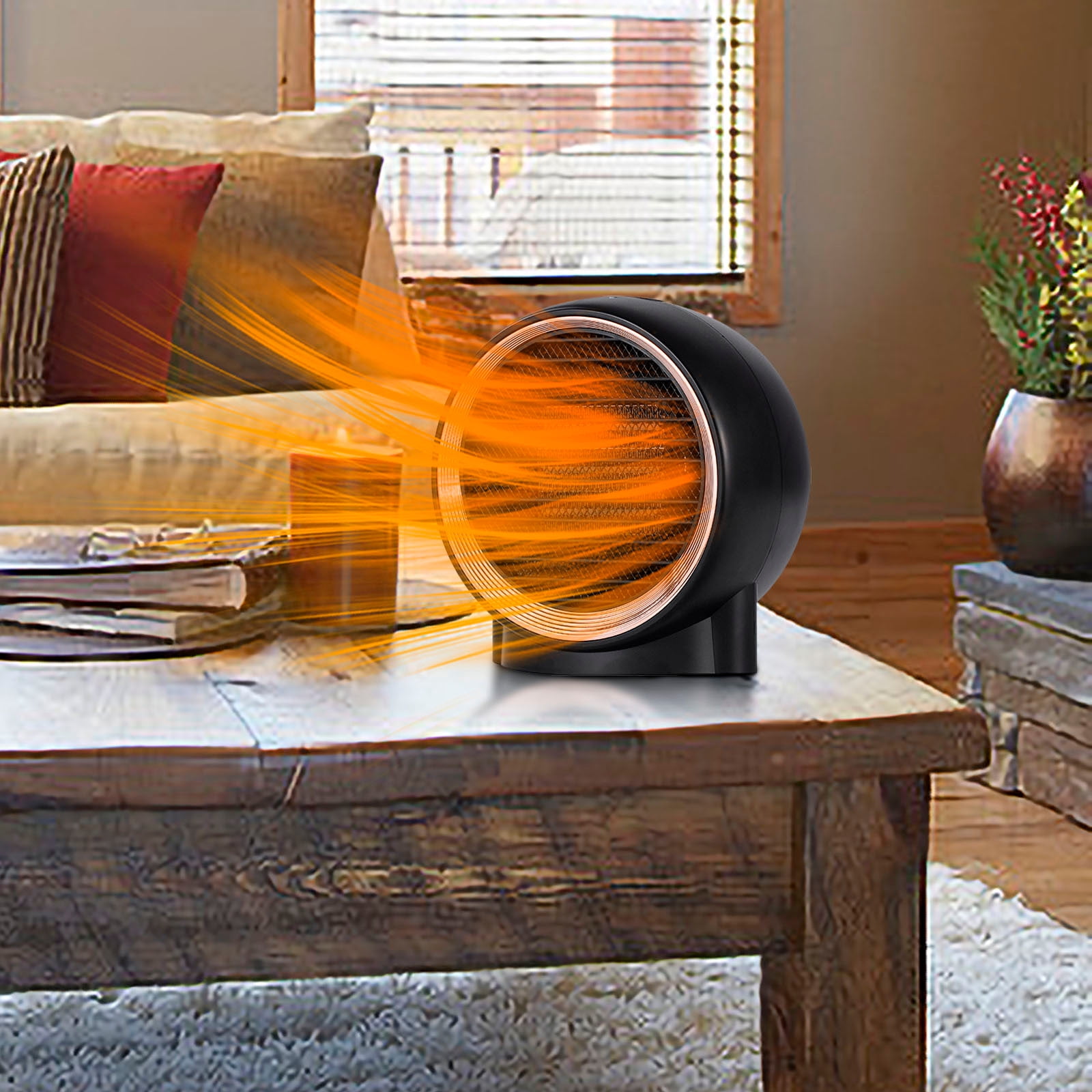 CSSAD Space Heaters for Inside New Round Heater, Small Desktop Heater ...