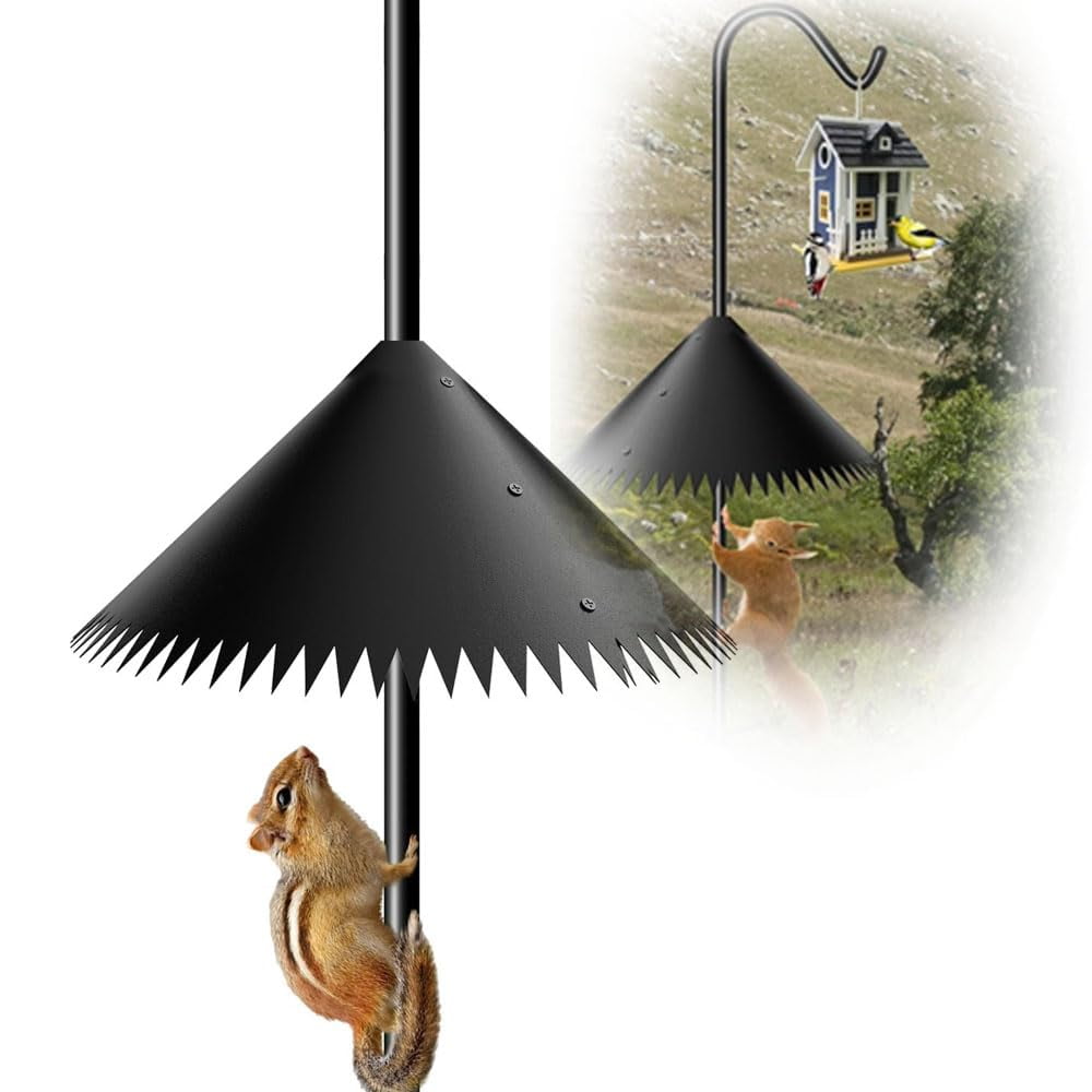 CSSAD Squirrel Proof Bird Feeders, Squirrel Baffle for Bird Feeder Pole ...
