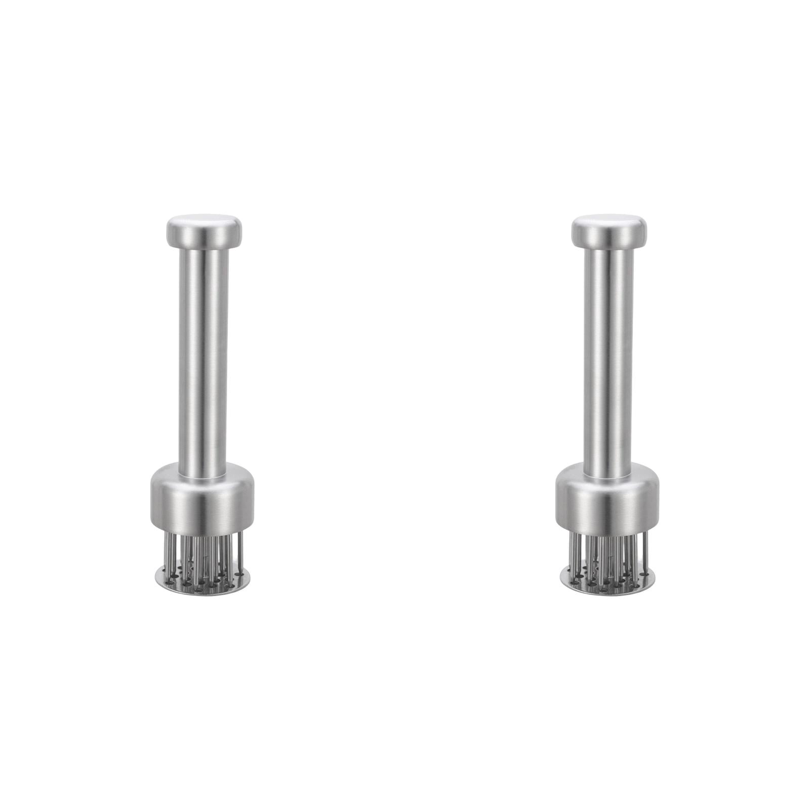 CSSJKYJ 2 PCE Stainless Steel Meat Tenderizer Tool with 21 Sharp ...