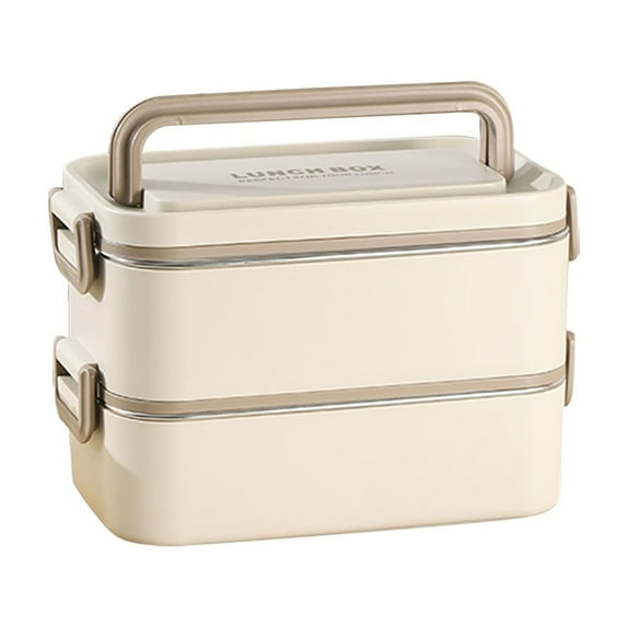 CSSJKYJ 2-Tier Lunch Box for Adults,Meal Prep Containers with Leak ...