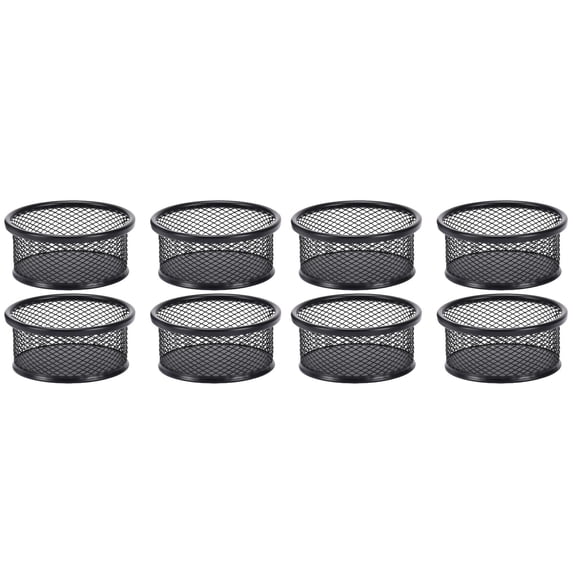 CSSJKYJ 8 Pack Mesh Paper Clip Holder, Paperclip Holders for Desk ...
