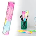 CSSJKYJ Flexible Ruler, 20cm/8inch Plastic Ruler Shatterproof Straight ...