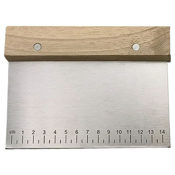CSSJKYJ Home Kitchen Flour Bread Wood Handle Stainless Steel Cutter ...