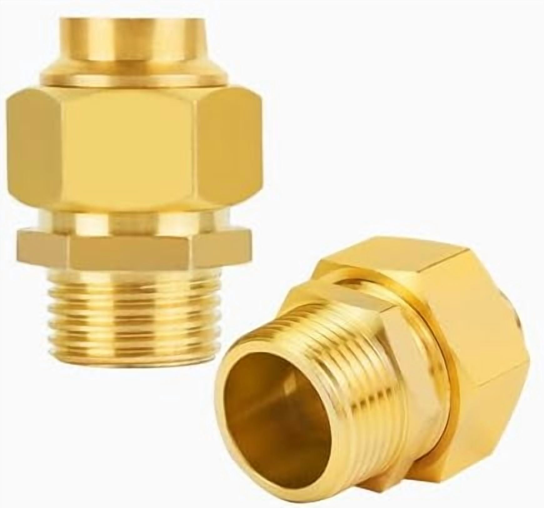 CSST Male NPT Fitting Kit 2 Pack Grill Propane Conversion Connector 3/4 ...
