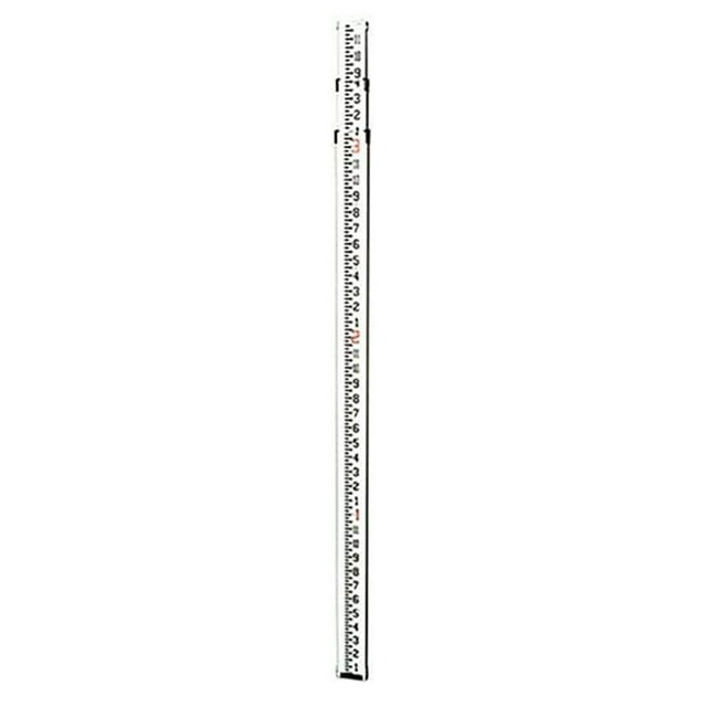 CST BERGER 8 Foot 3 Section Aluminum Telescoping Leveling Rod, White ...