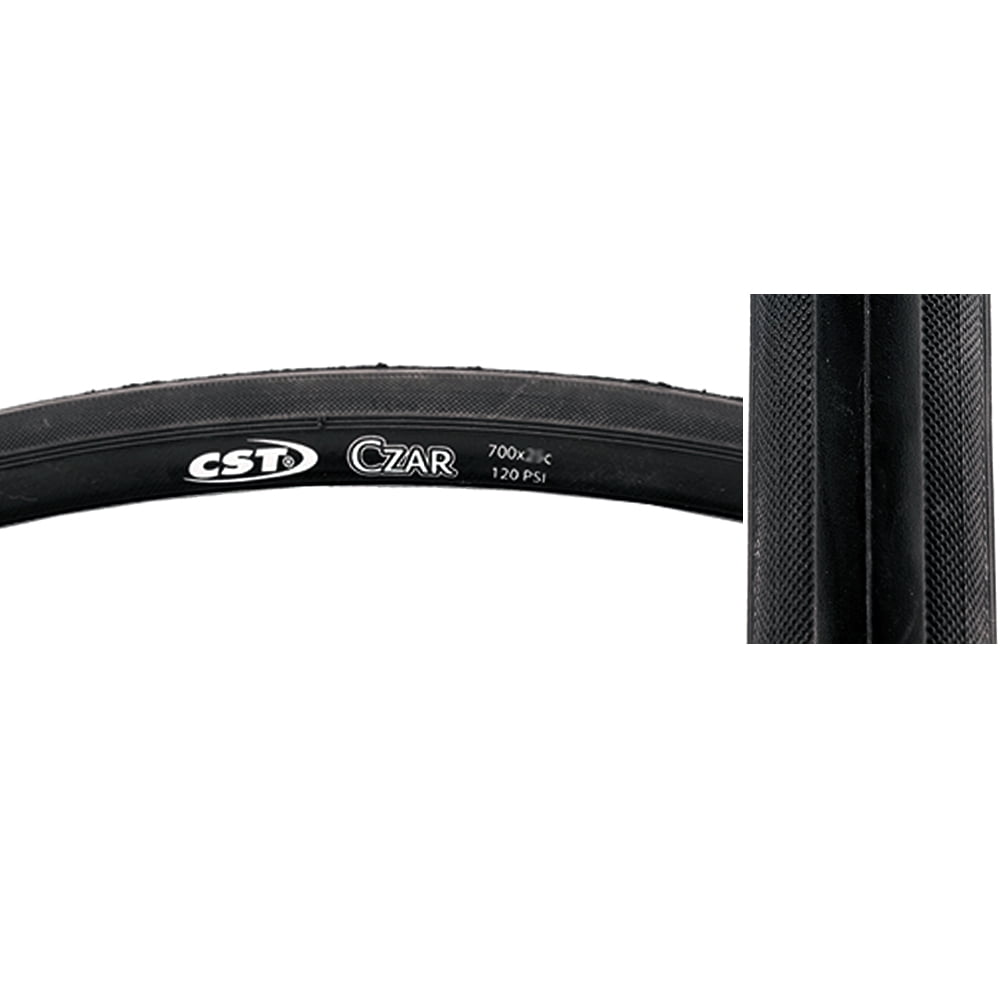 CST Premium Tire Czar 700X25 Black/Black 120Lb - Walmart.com