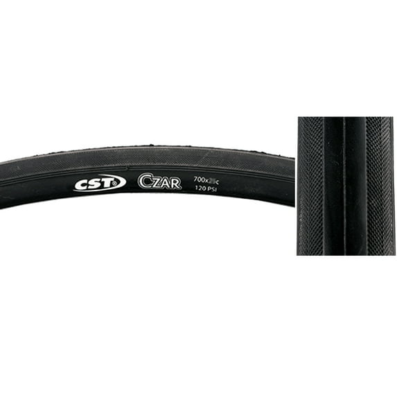CST Premium Tire Czar 700X25 Black/Black 120Lb - Walmart.com