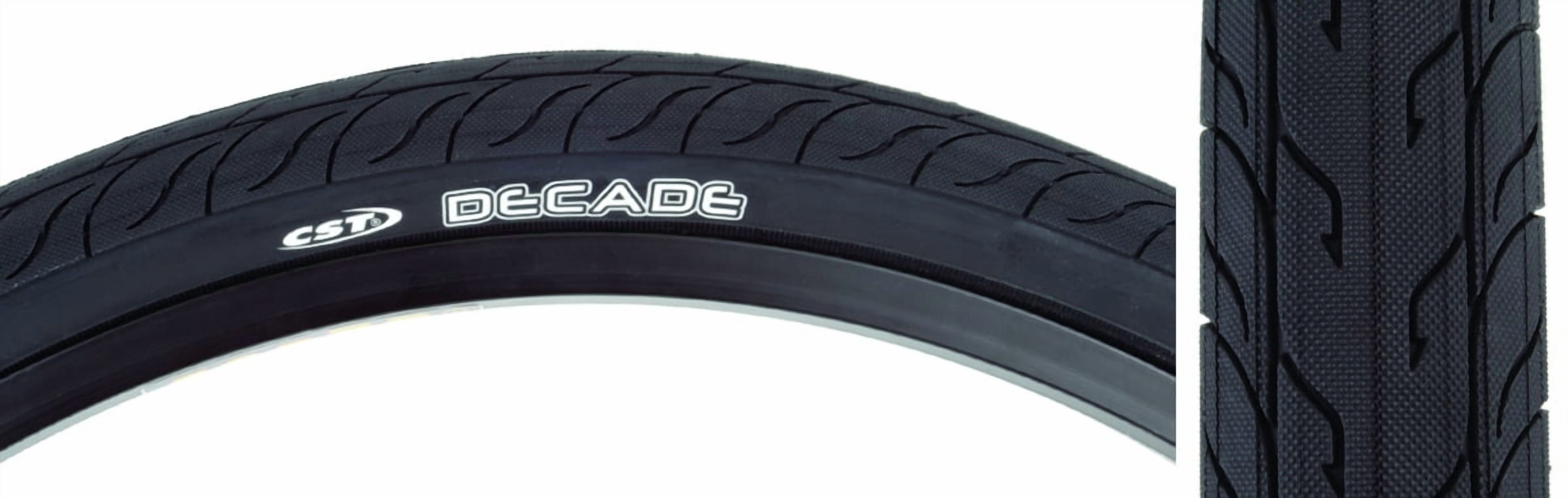 CST Premium Decade BMX Tire 20x1.75" Black Steel Bead Street/Park 20 ...