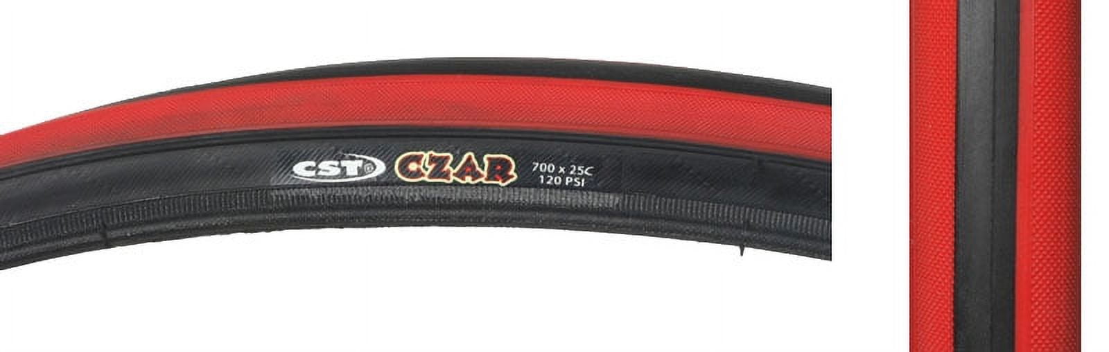 CST Premium Tire Czar 700X23 Black/Rd 120Lb - Walmart.com