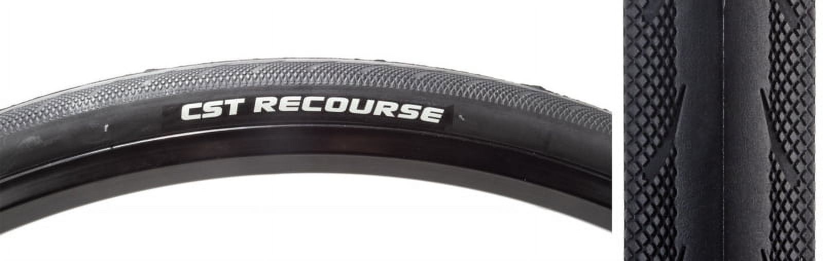 CST Recourse Tire 700 x 28 Clincher Wire Black Dual Compound Road Bike ...